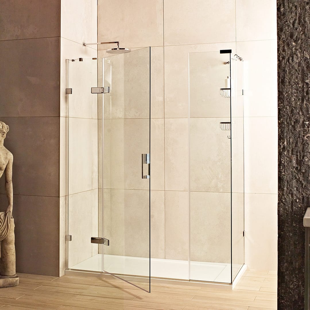 Liberty - Hinged Door with Hinged In-Line Panel - Imbrem Bathroom and ...