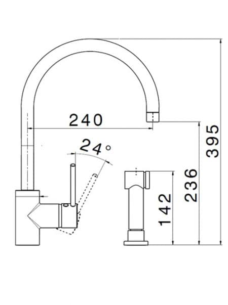 Kitchen Taps - KT12 - Imbrem Bathroom and Waterproofing