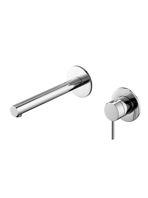 Mini Straight - 2h Wall Basin Mixer (short spout) - Imbrem Bathroom and ...