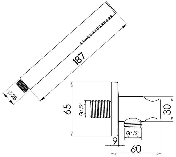 Flexi Wall Outlet Kits - Techno Metal Deluxe - Imbrem Bathroom and ...